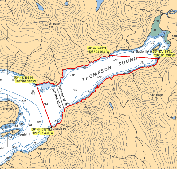 Thompson Sound B.C. rockfish conservation area | Pacific Region ...