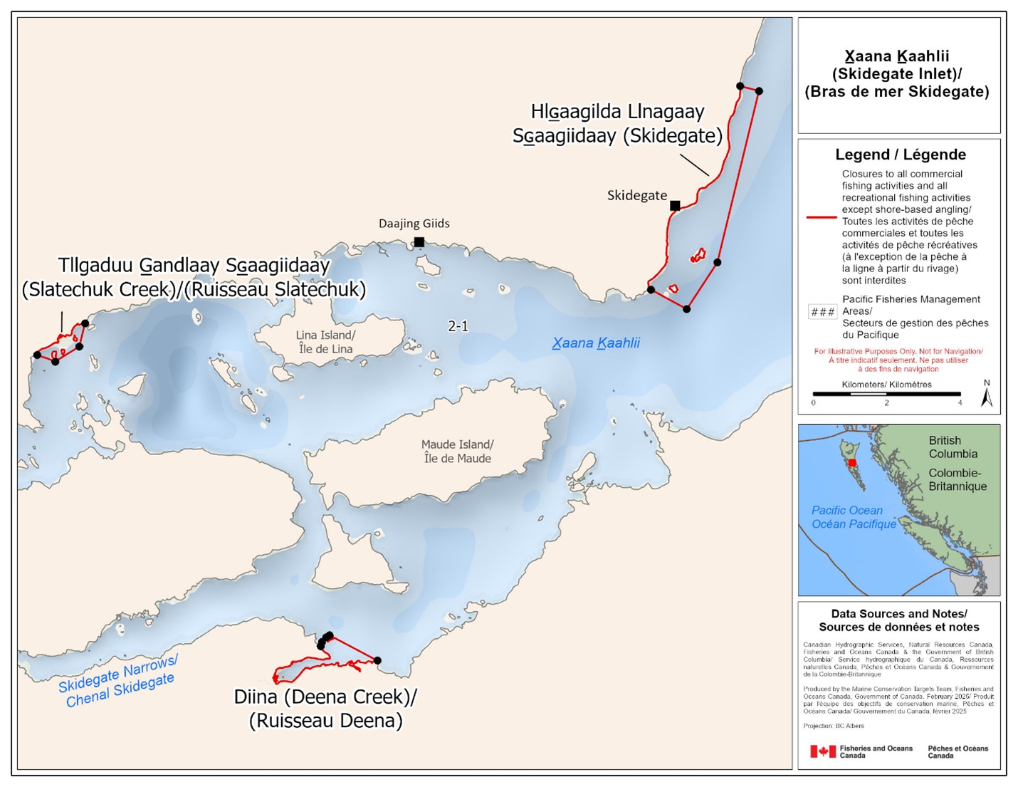 BC tidal areas 2, 102, 130 and 142 - Haida Gwaii: Recreational fishing ...